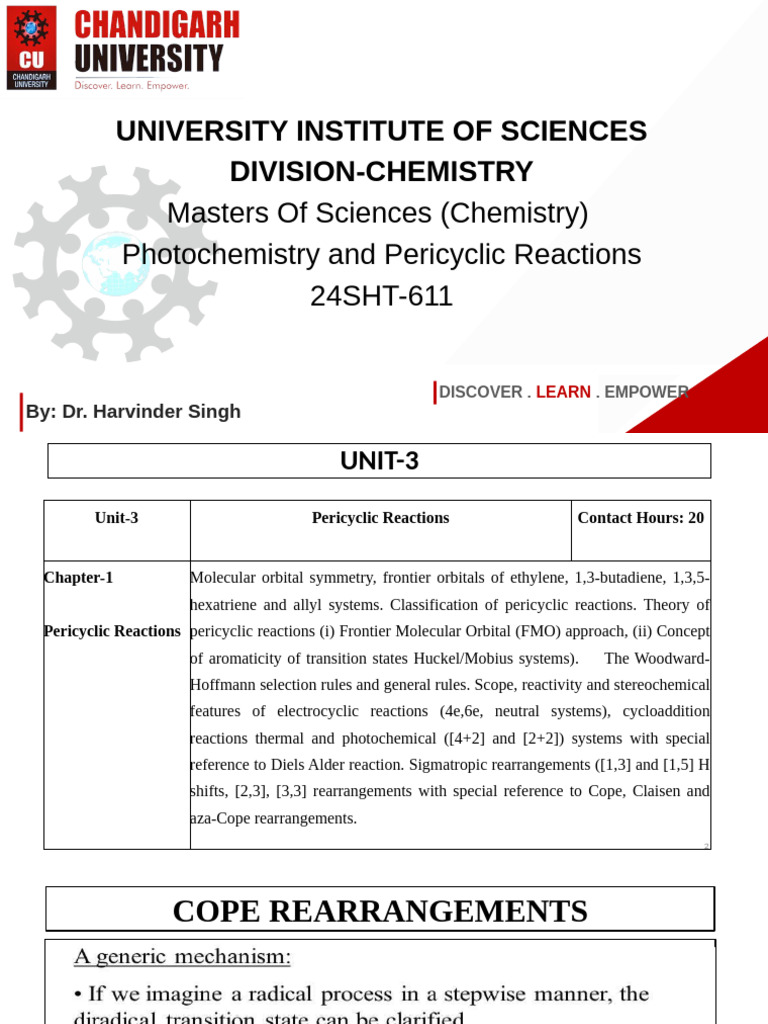 Cope Rearrangement Mechanisms Explained | PDF