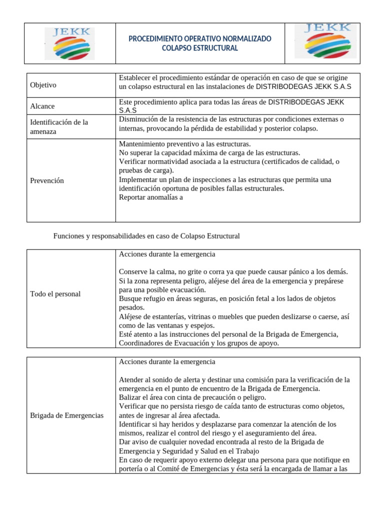PON Colapso Estructural | PDF