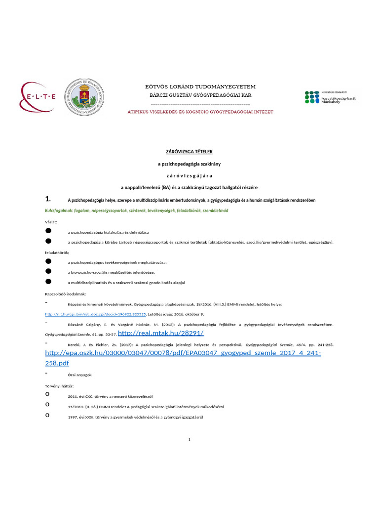 ZV - Tetelek - BA - PSZ - 2023 (4) (Javított) | PDF