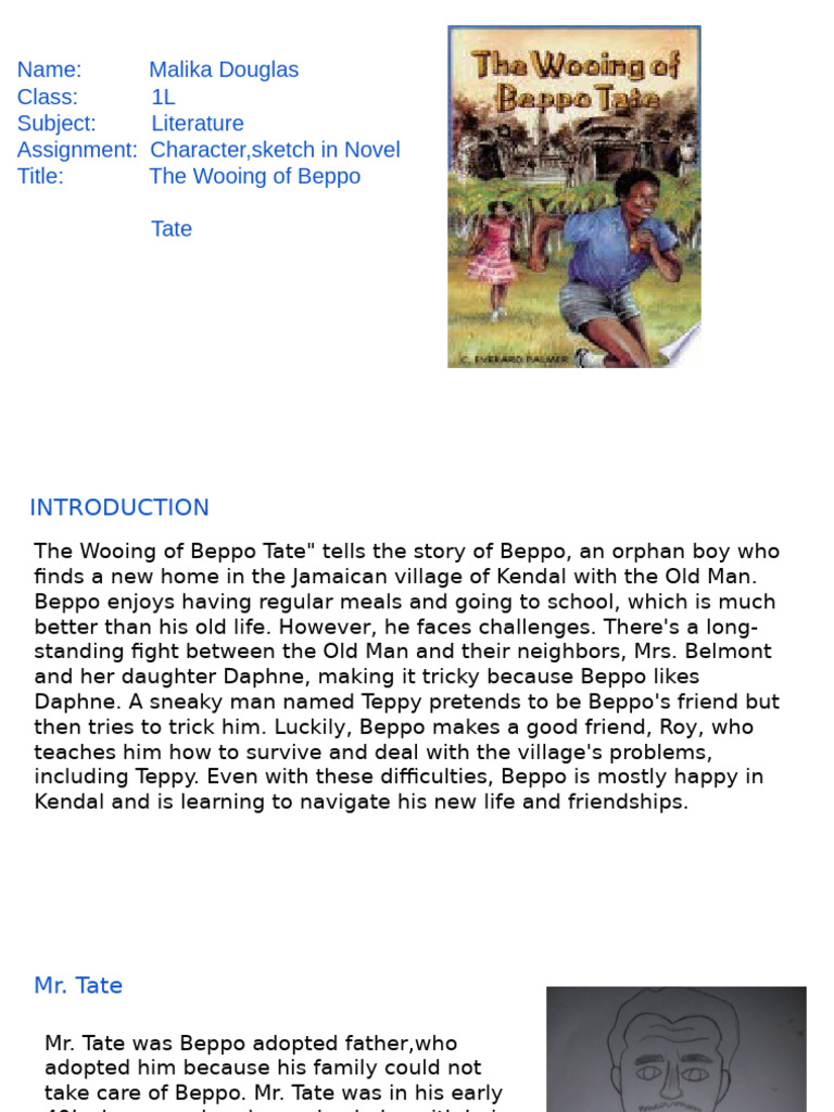 Beppo Tate: Character Sketch Analysis | PDF