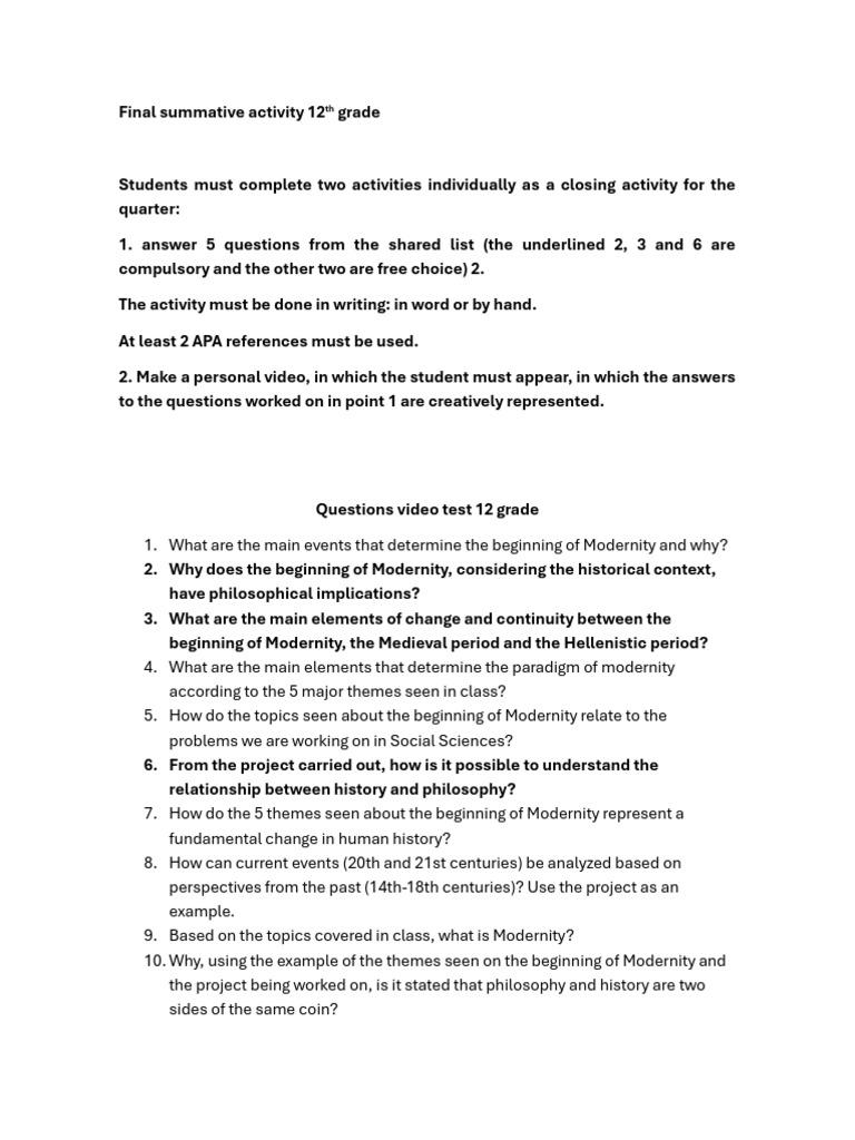 Summative Activity | PDF