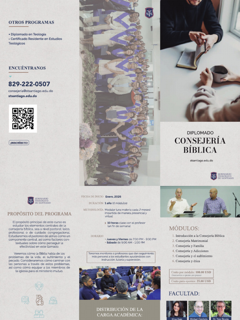 Brochure Diplomado en Consejería Bíblica STS - Compressed | PDF