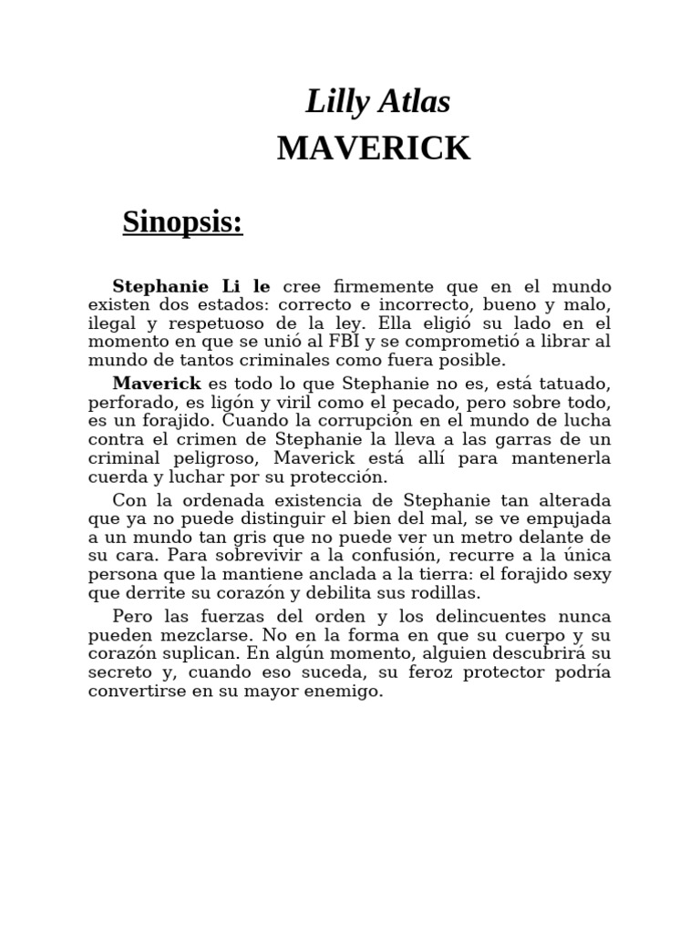 Maverick Lilly Atlas. MC | PDF