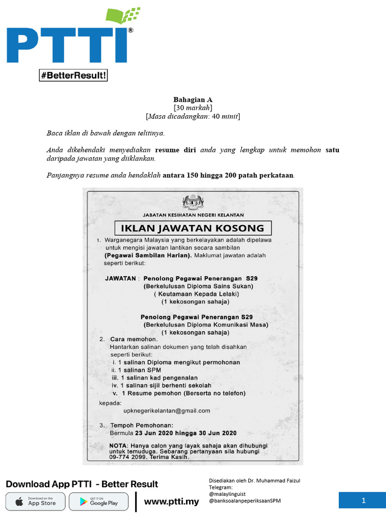 Latih Tubi PPT Kertas 1 Bahasa Melayu SPM | PDF