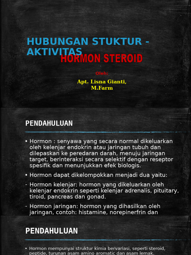 11 Hubungan Struktur - Aktivitas Hormon Steroid | PDF
