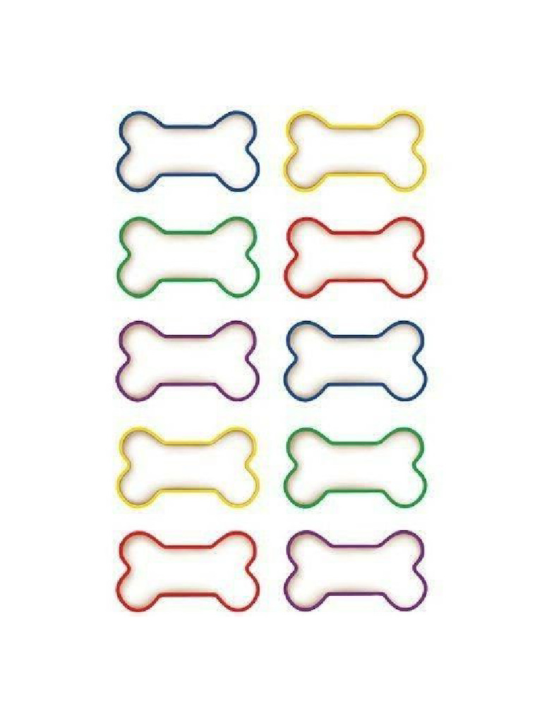 huesos de colores para imprimir | PDF