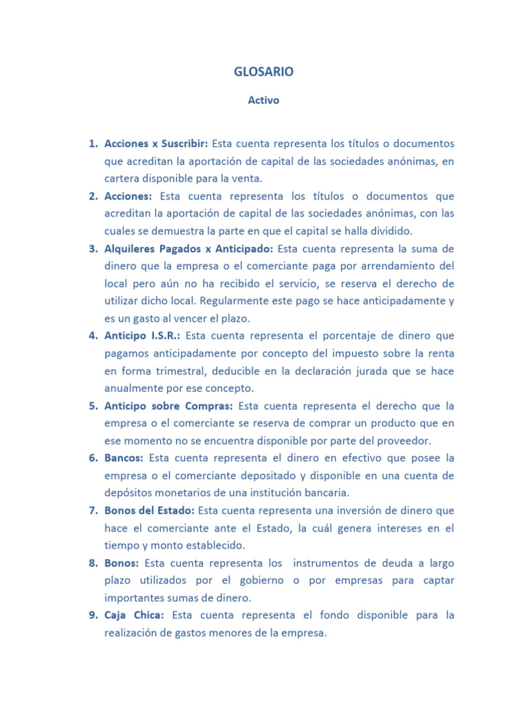 Definición de Cuentas Contables | PDF | Contabilidad | Business
