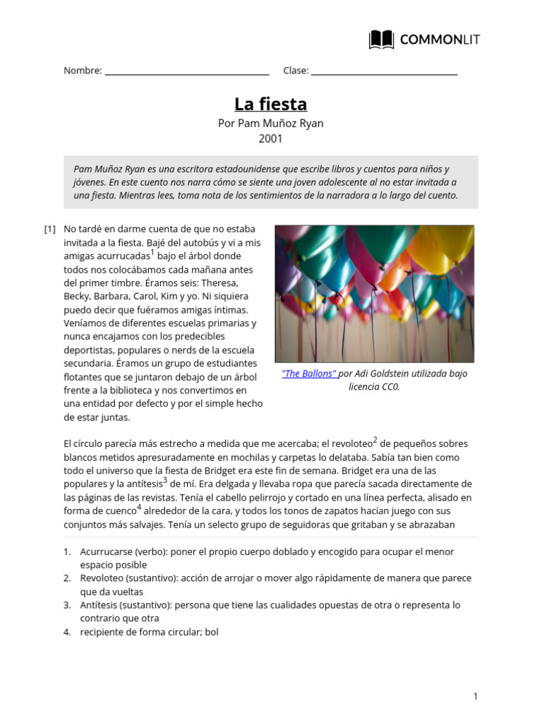 La Fiesta-Student | PDF