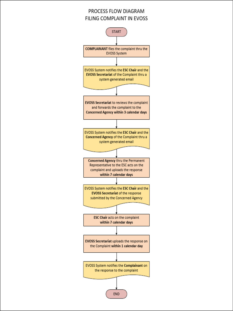 Process Flow For The Filing of Complaints | PDF