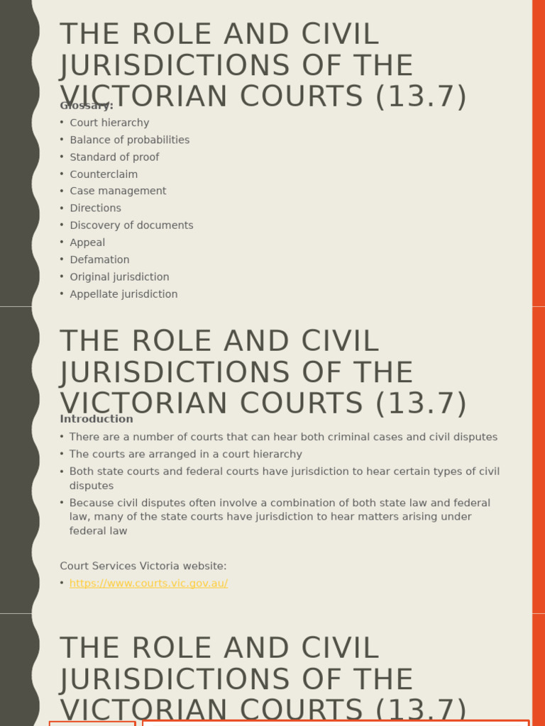 11 Legal Victorian Court System | PDF | Legal Remedy | Jurisdiction