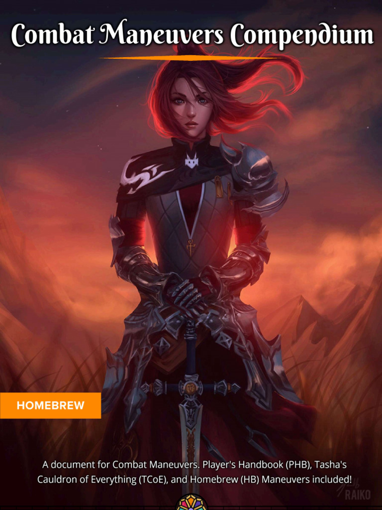 Combat Maneuvers Compendium Pdf