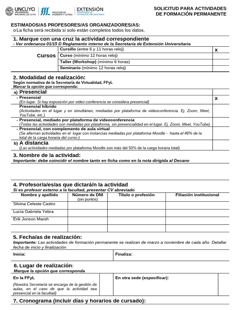 ficha de solicitud | PDF