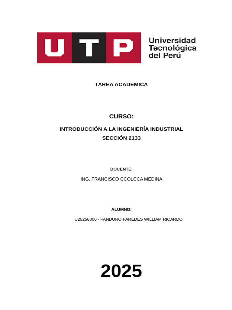 Caratula UTP - 2025 | PDF