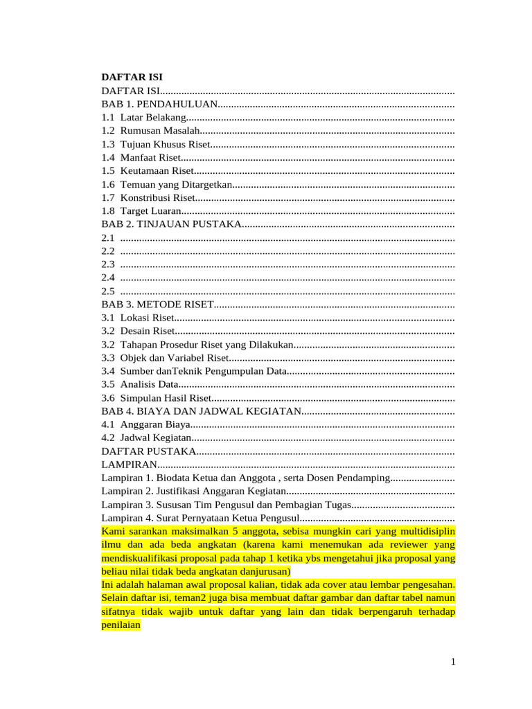 Panduan Lengkap Penyusunan Proposal Riset | PDF
