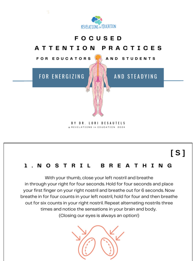 Breathing Techniques for Focused Attention | PDF | Breathing | Hand