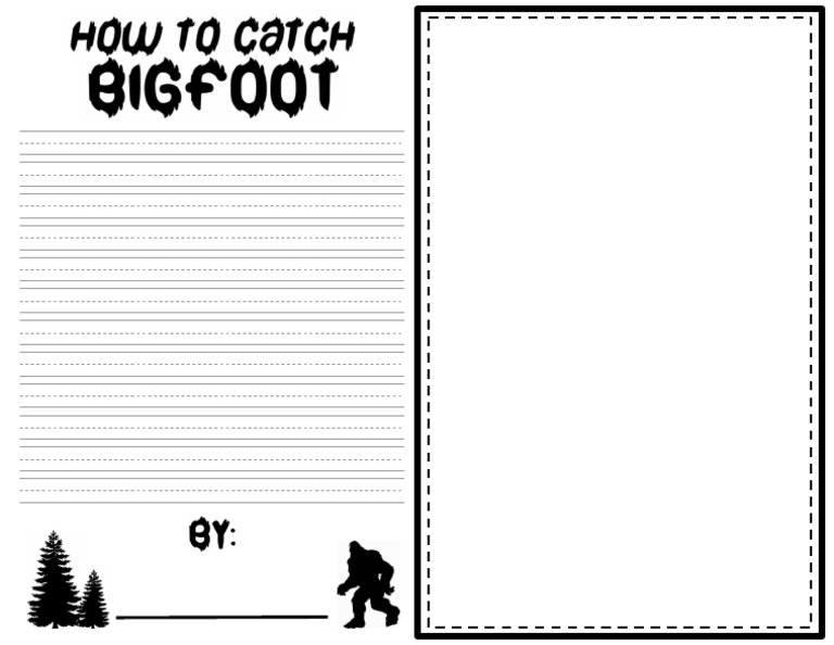 Bigfoot Writing Template | PDF