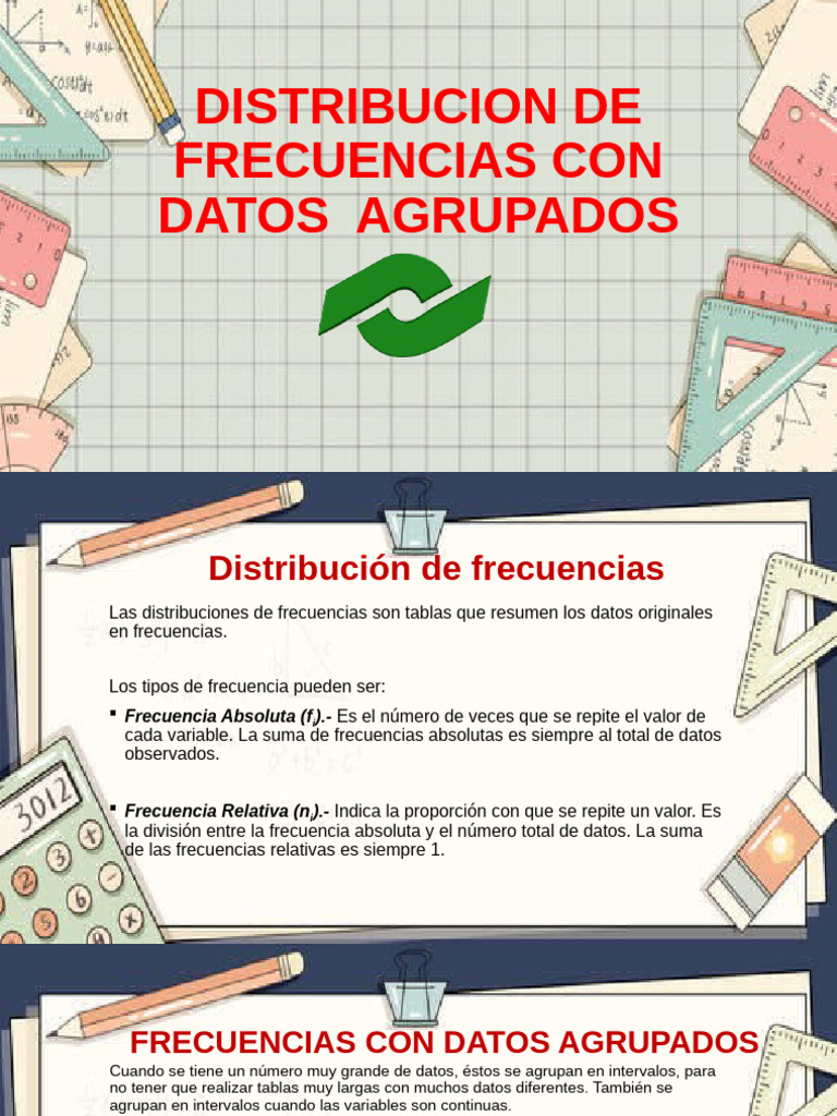 Distribucion de Frecuencias para Datos Agrupados | PDF