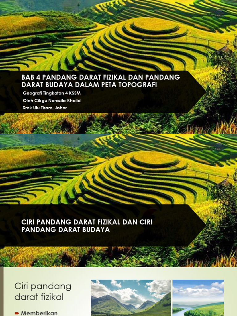 Geo T4 KSSM Bab 4 Pandang Darat Fizikal Dan Pandang Darat Budaya | PDF