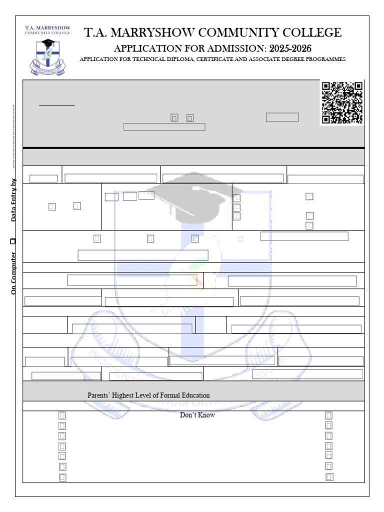 2025 2026 Application Form 1 | PDF | Identity Document | Birth Certificate