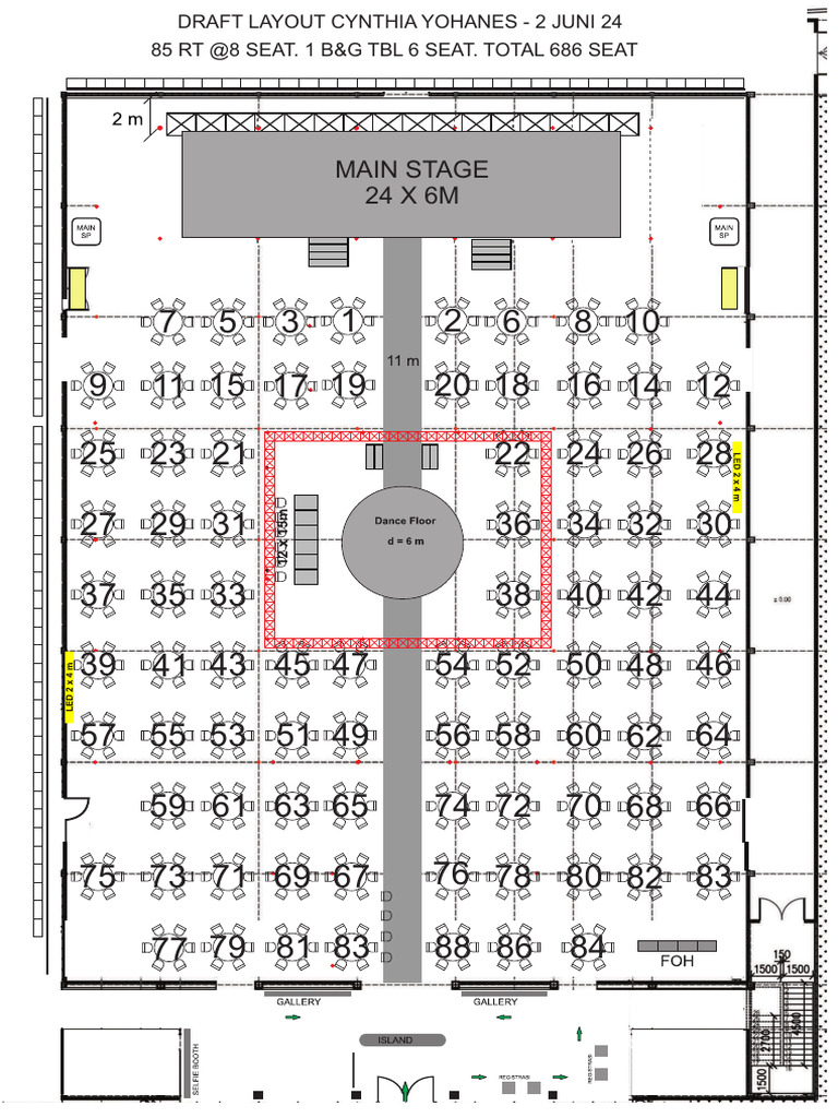 Event Seating Layout for June 2024 | PDF
