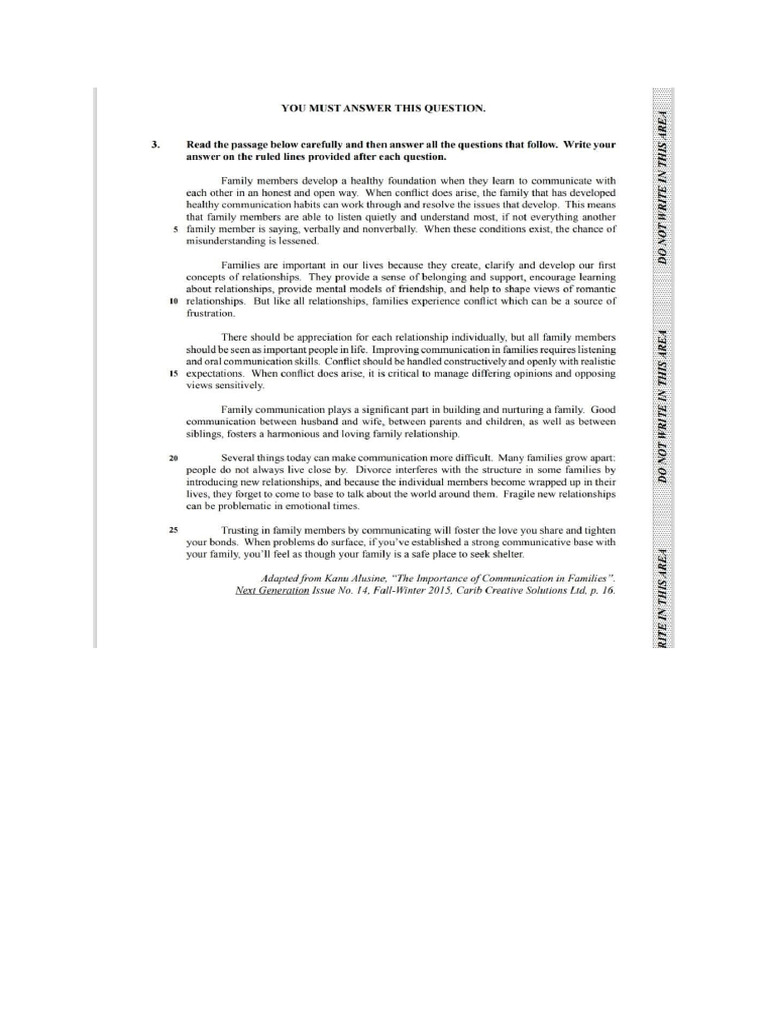 Communication of Families | PDF