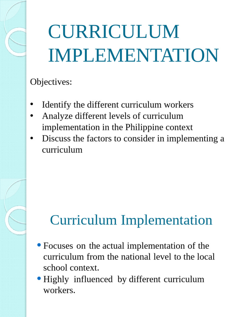 Curriculum Implementation | PDF | Curriculum | Teachers