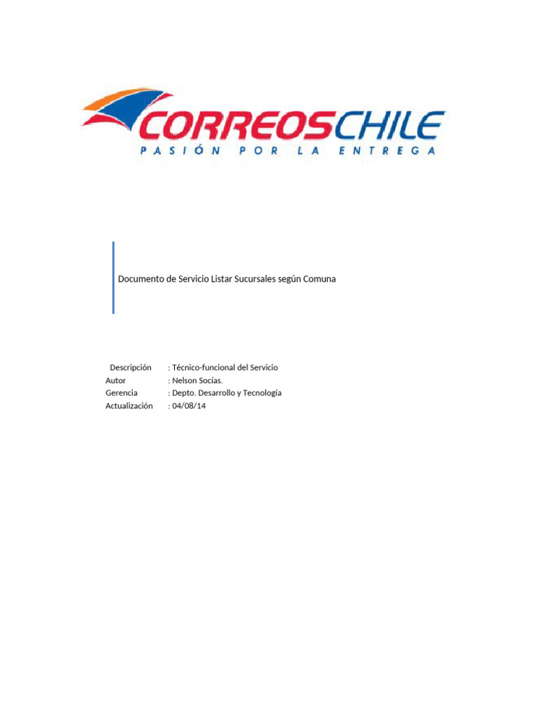 Servicio - 02 - Listar Sucursales Según Comuna | PDF | Red mundial | Internet y web