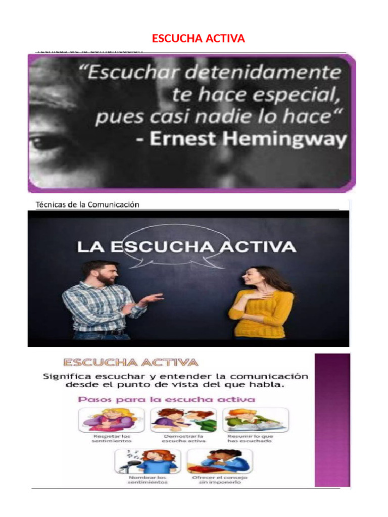 Escucha Activa | PDF