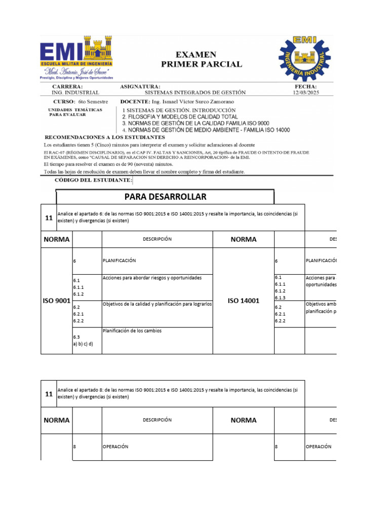 1er Parcial - Ing Costos - MOSOL - I 2025 - para UASC - 2da Parte | PDF ...