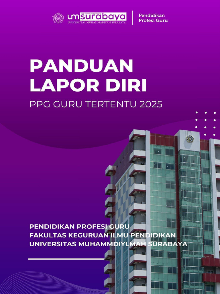 Panduan Lapor Diri PPG UMSurabaya | PDF