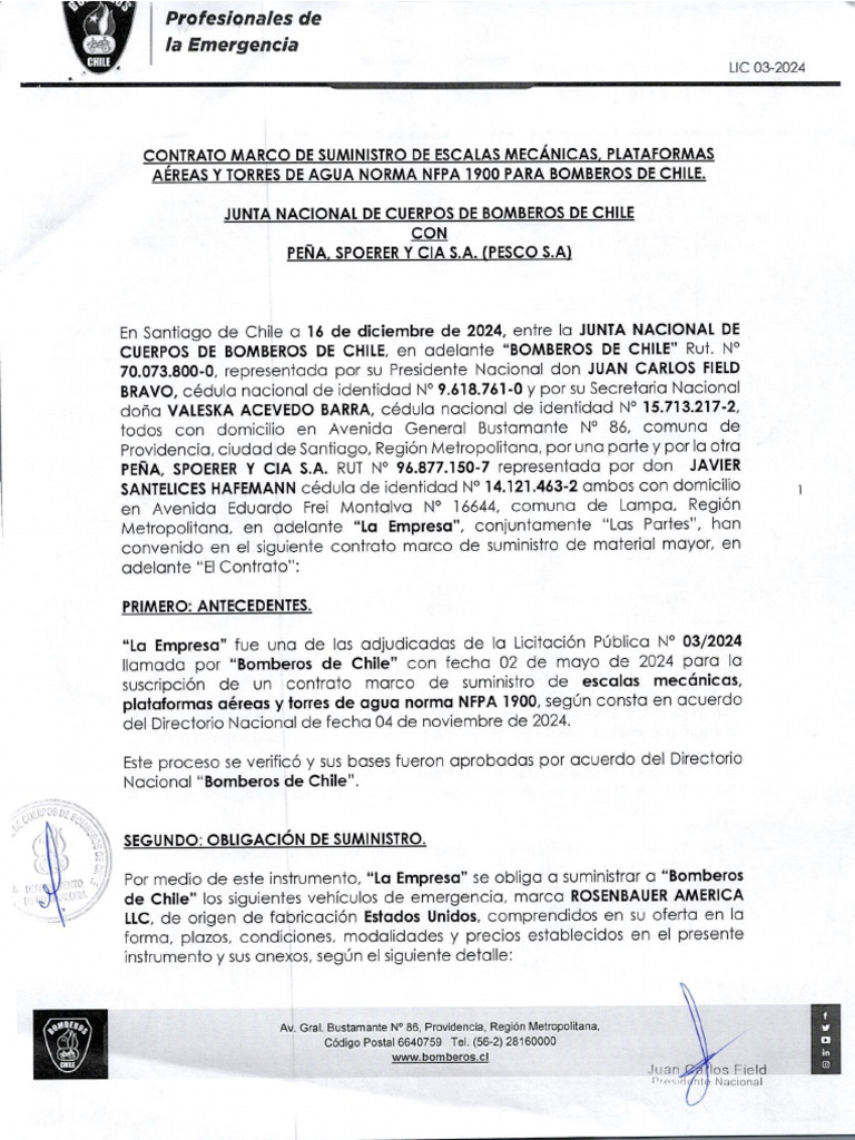 LIC 03-2024 CMS Escalas Mecanicas - PESCO | PDF