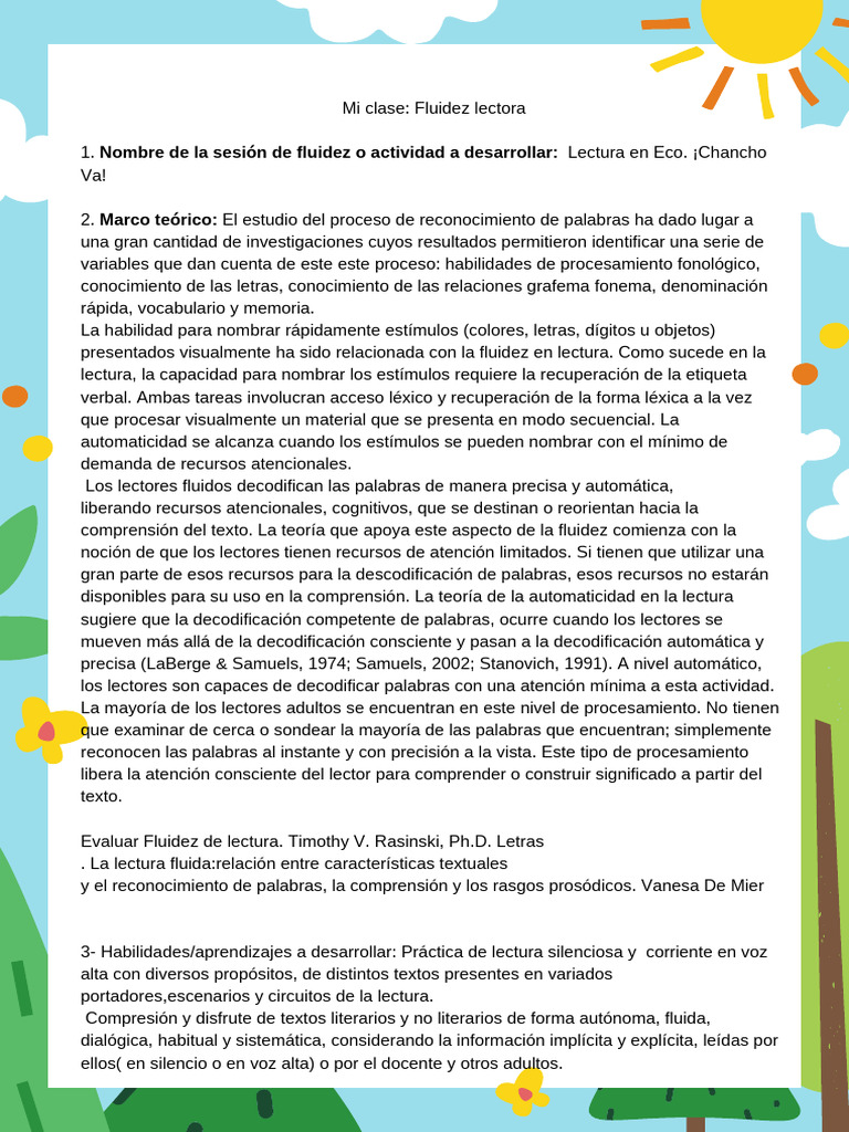 Estrategias para Mejorar la Fluidez Lectora | PDF | Atención | Ciencias ...