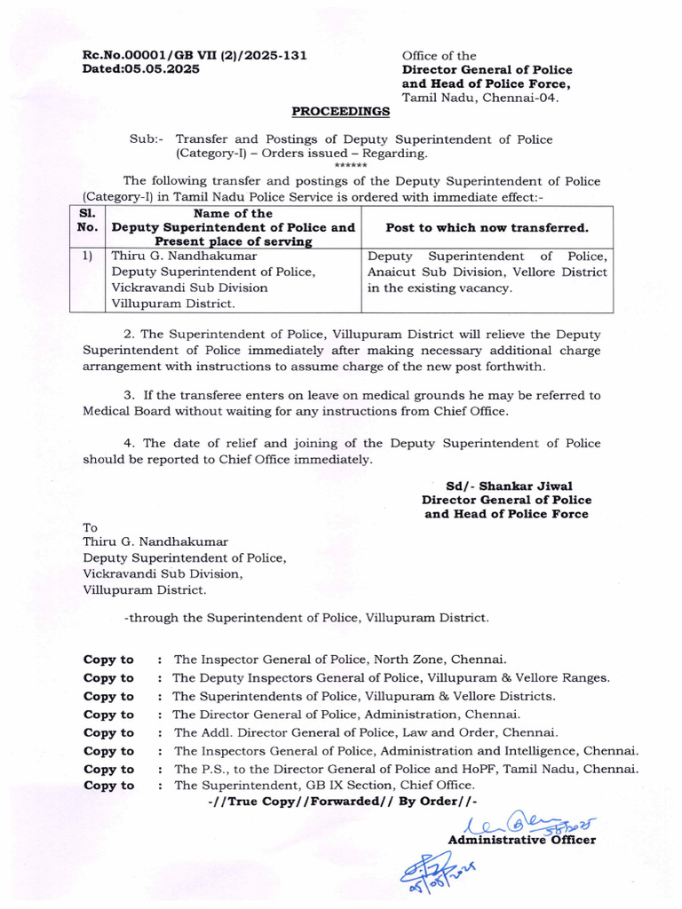 DSP Transfer 05.05.2025 | PDF