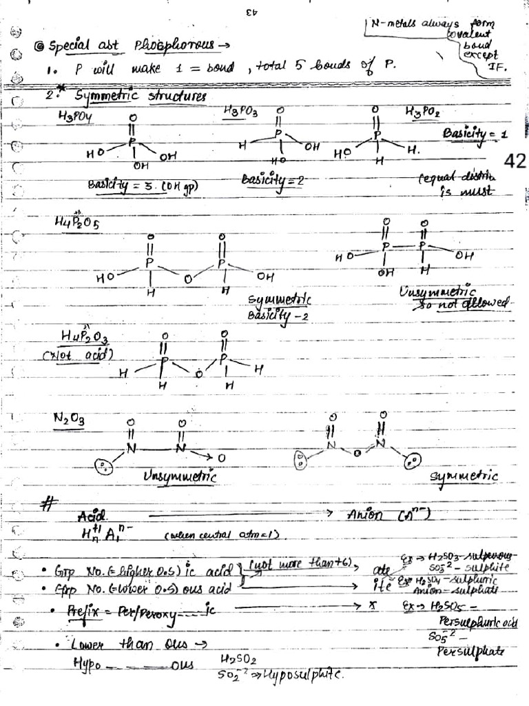 IOC - 9 Example Oxy Acid & Derivatives | PDF | Chemical Compounds ...