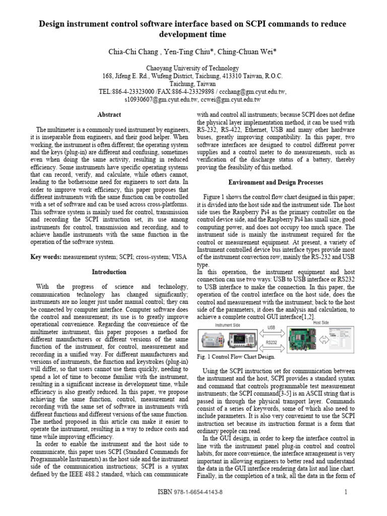 Design Instrument Control Software Interface Based On SCPI Commands | PDF | Computing | Computer ...