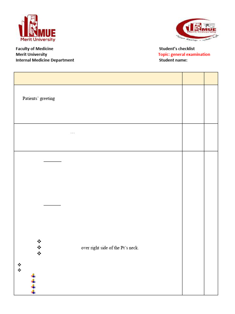 General Examination | PDF | Anatomical Terms Of Location | Human Anatomy