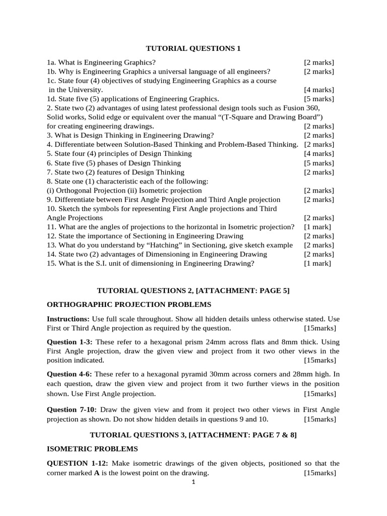 Tutorial Questions 1.Docx Get 112 2024 2025 Session | PDF | Infographics | Technical Drawing