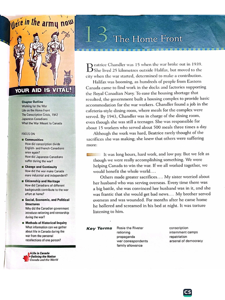 Homefront in World War 2 Reading PDF | PDF