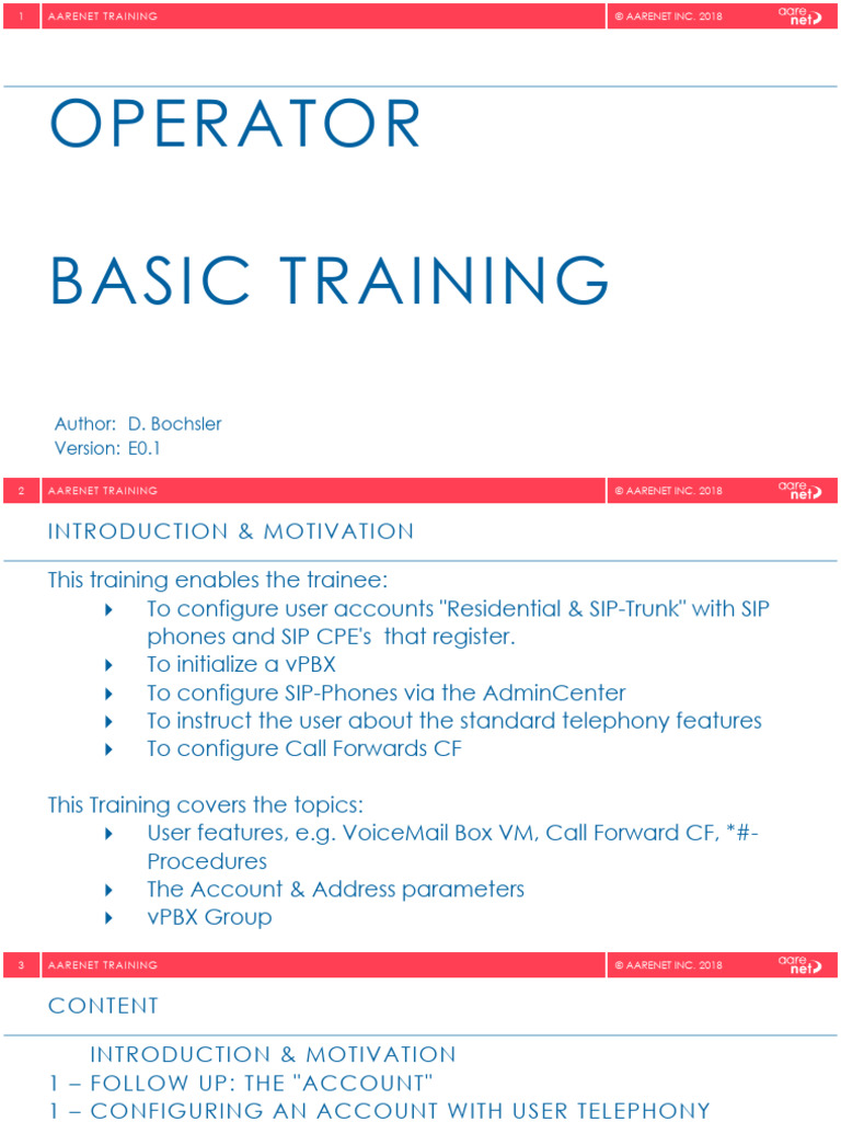 Aarenet VoIP Basic Training Guide | PDF | Voice Over Ip | Session ...