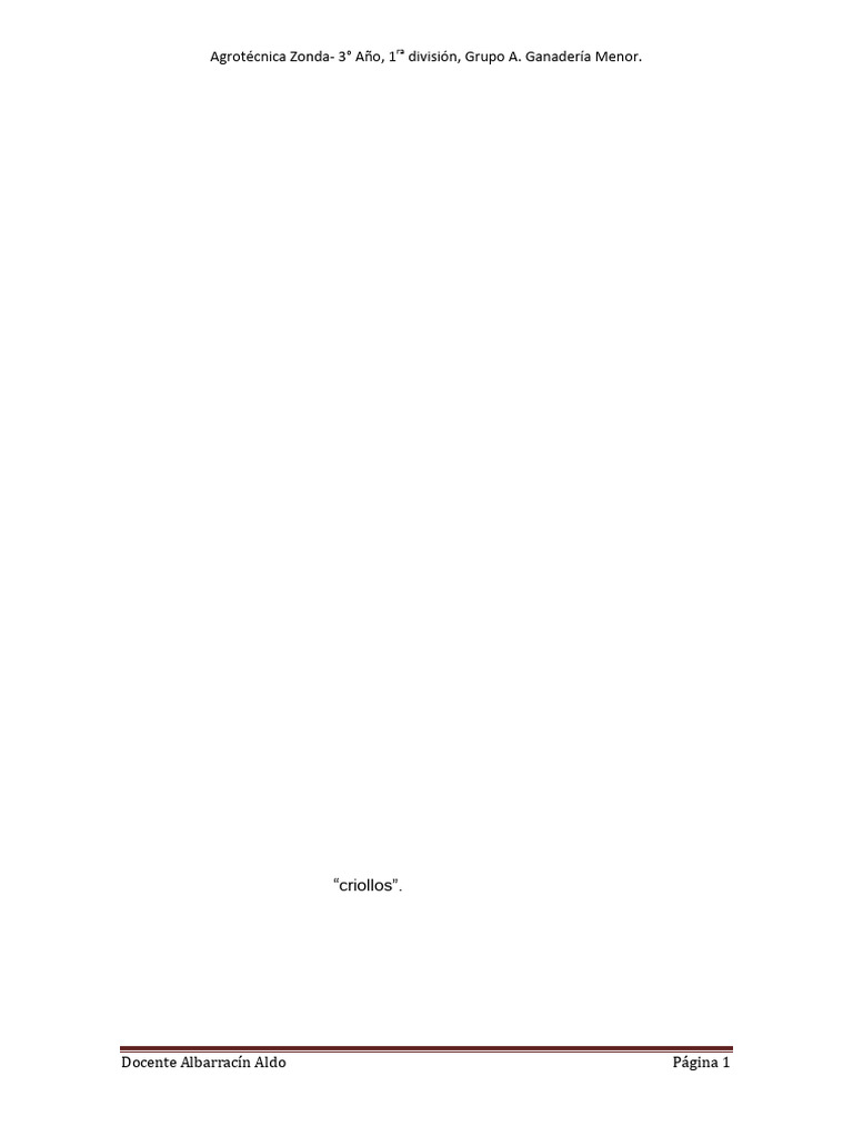 Razas de Oveja | PDF