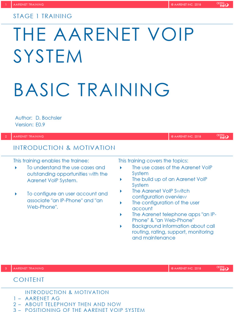 Aarenet VoIP System Training Guide | PDF | Voice Over Ip | Session ...