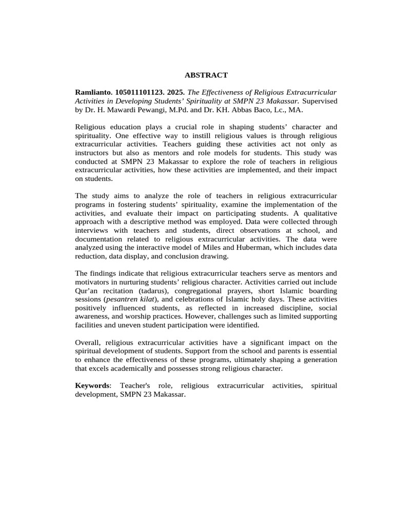 Abstrak Tesis Ramlianto | PDF