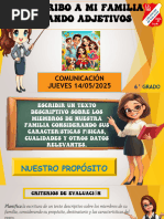 Ficha-Mierc-Comun-Describo A Mi Familia Usando Adjetivos | PDF