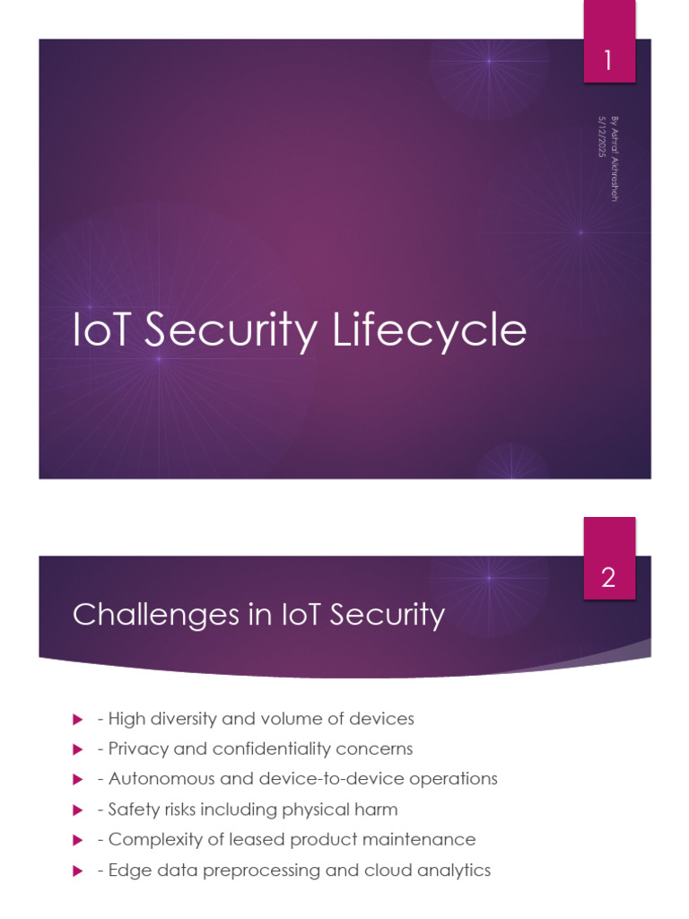 IoT - Sec - Lecture 8 - Unlocked | PDF | Internet Of Things | Security