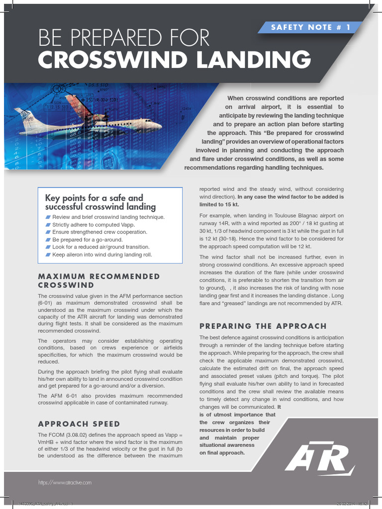 Be Prepared For Crosswind Landing | PDF | Aviation | Aircraft