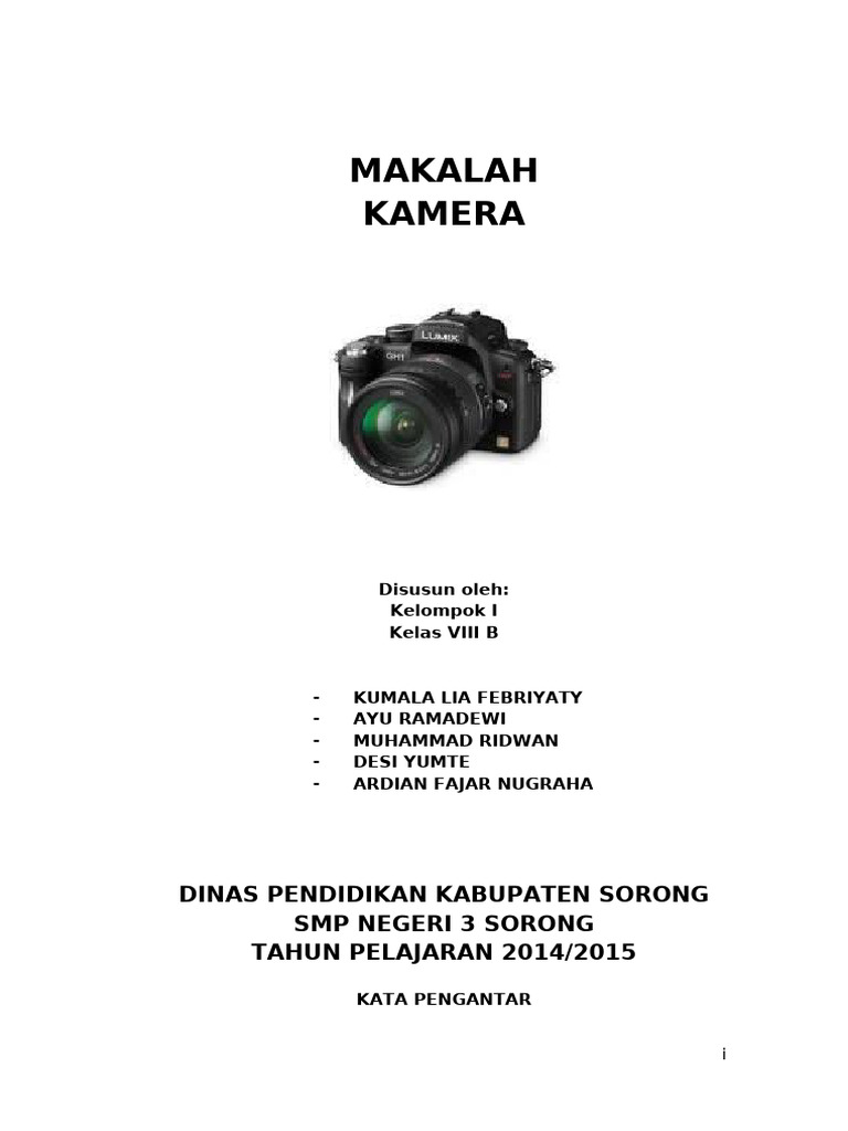 Sejarah dan Pengertian Kamera | PDF