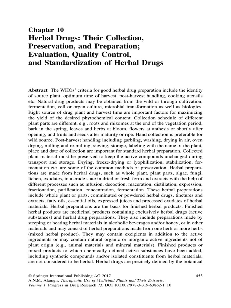 Herbal Drugs SGD Paper | PDF | Ethanol | Plants