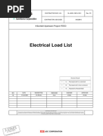 Electrical Load List | PDF | Electricity | Electrical Engineering