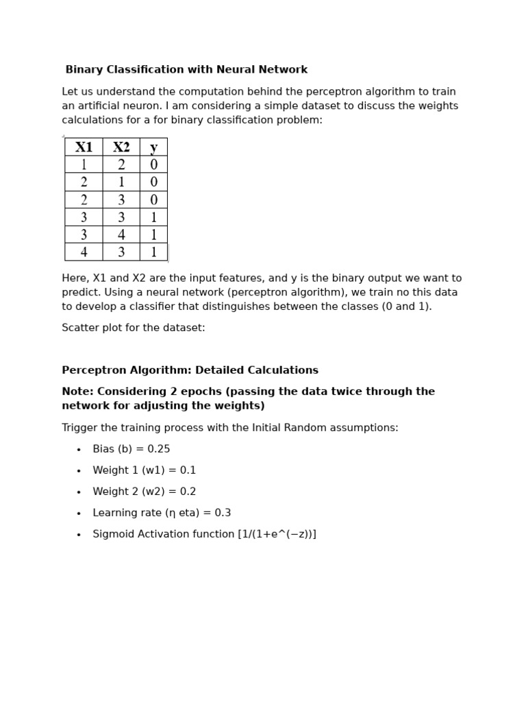 Binary Classification With Neural Network | PDF | Statistical Classification | Accuracy And ...