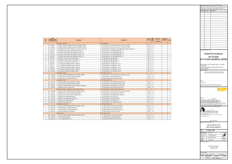 MEP - 0000 - Drawing list-MEP - BD - 0000 | PDF